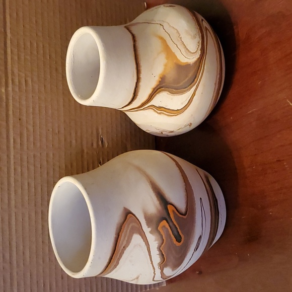 Nemadji Pottery | Art | Nemadji Pottery Set Of 2 Vases Handmade In Usa ...